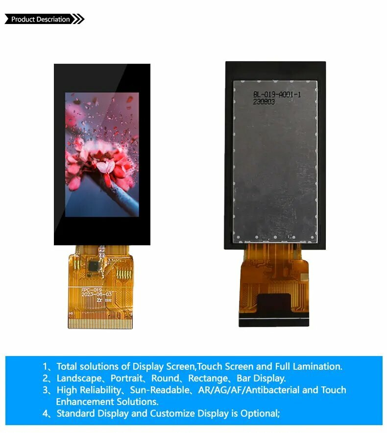 1.9" IPS TFT ЖК-дисплей, Цвет: 1.9 MCU SPI Screen