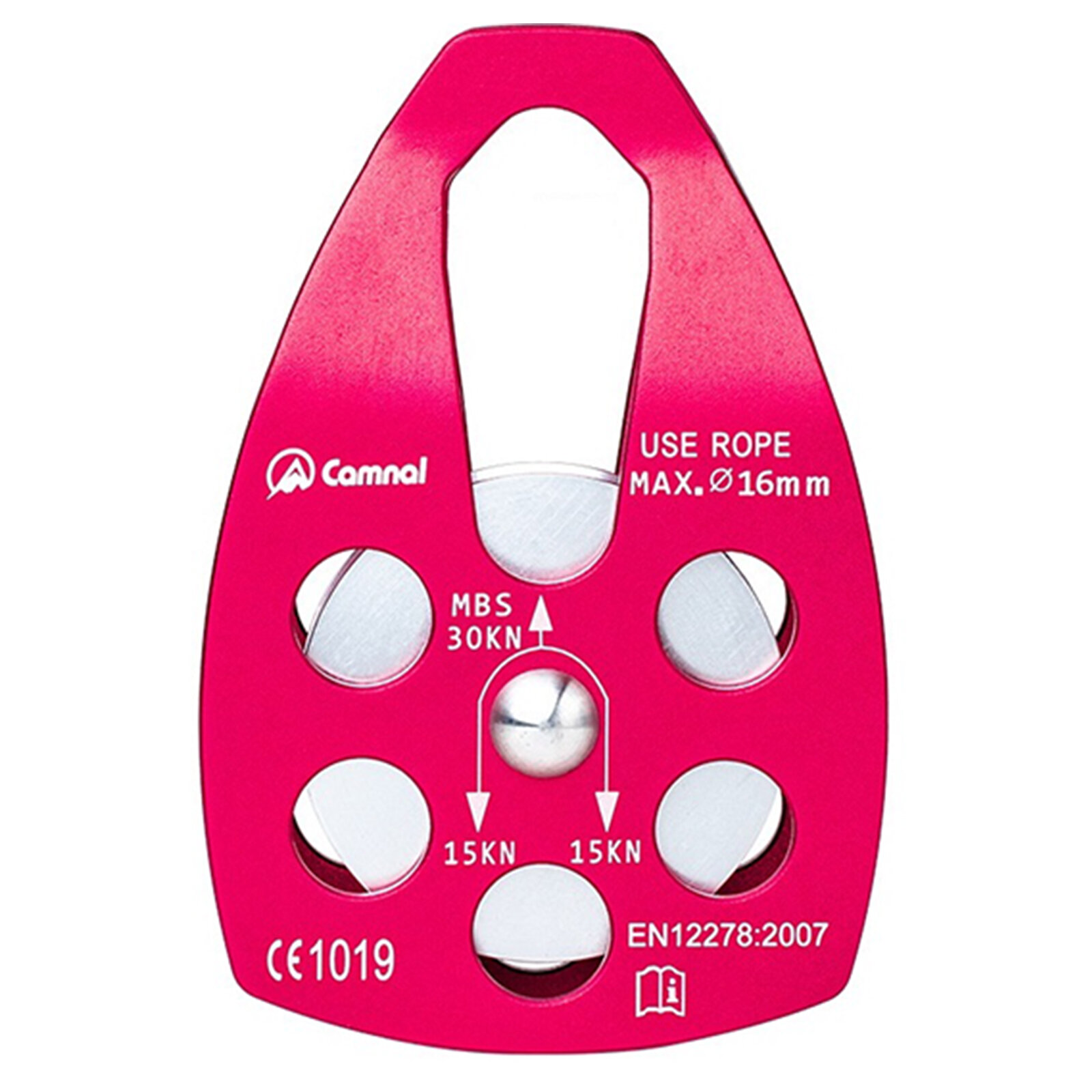 Шкив для альпинистской веревки длиной 30 КН-красный