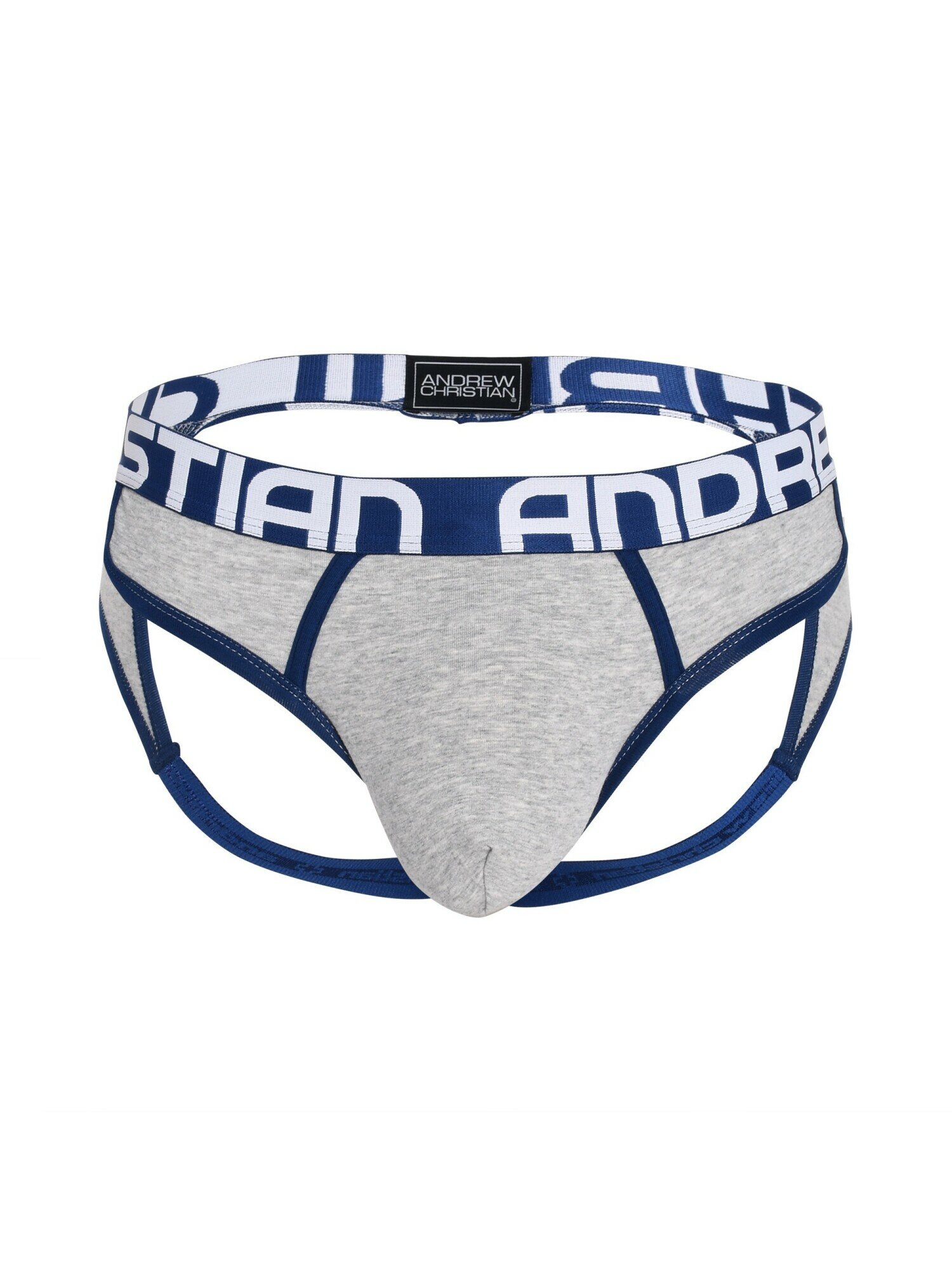 Трусы-джоки "Almost Naked Retro Frame Jock - Heather Grey" / Andrew Christian / Серый / Размер S