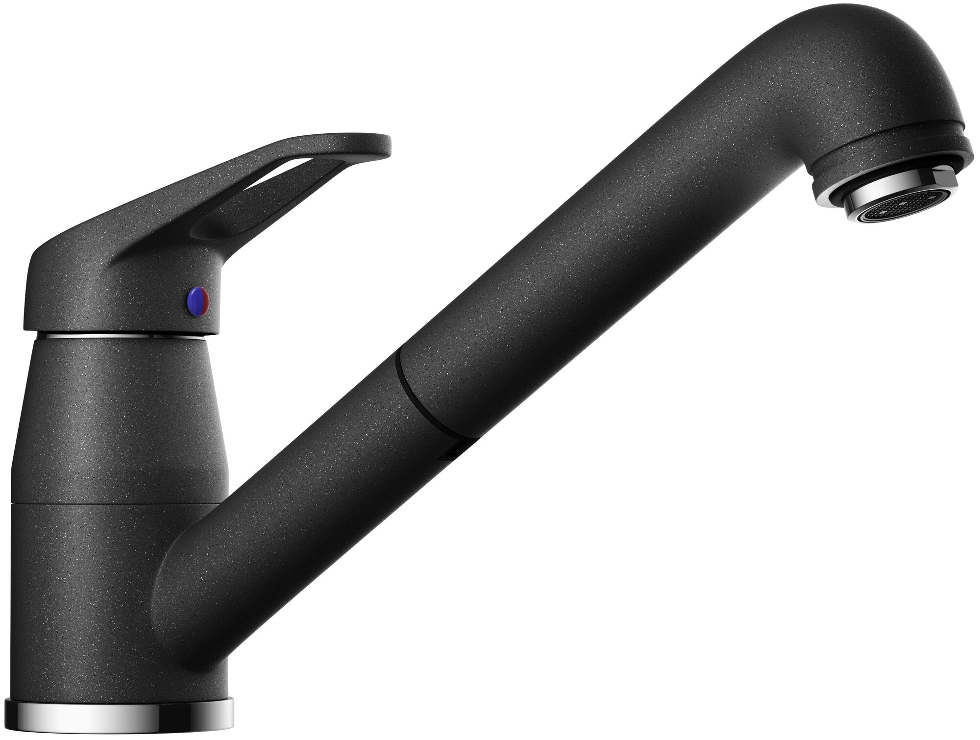 Смеситель для кухни с выдвижным изливом OMOIKIRI Tateyama-S-BL 4994136 черный