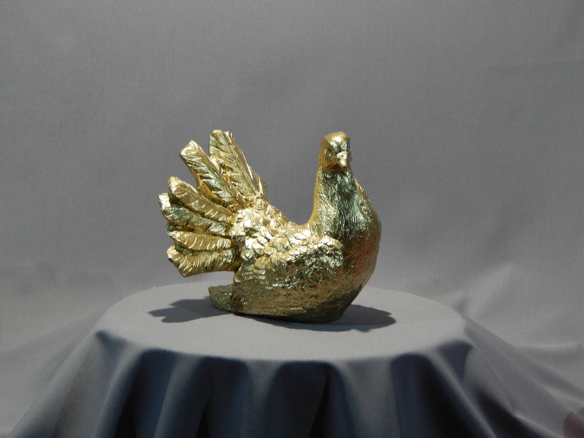 Голубь для декора Дом-Сад цвет светлое золото