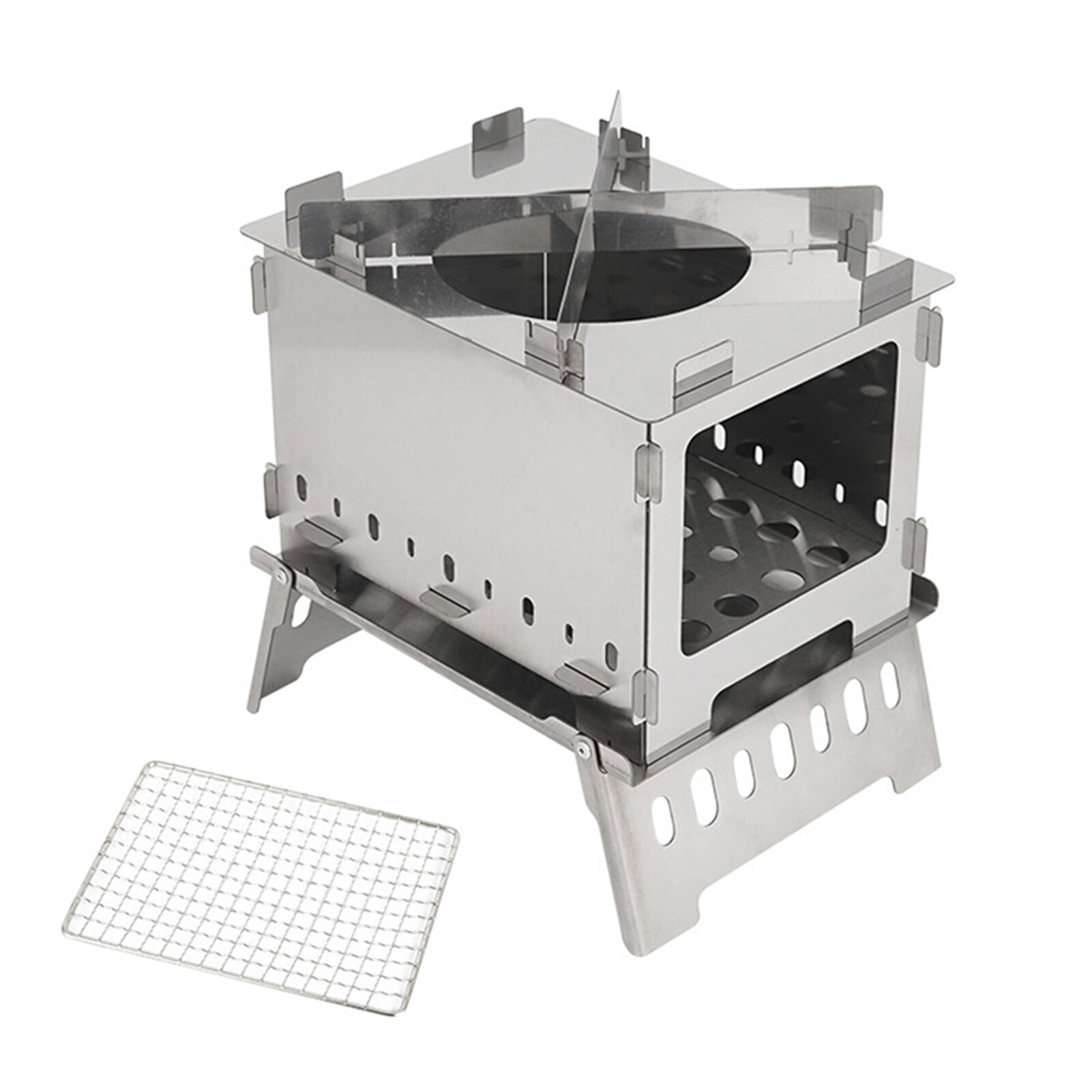 Открытый портативный гриль-барбекю складной гриль-барбекю из нержавеющей стали