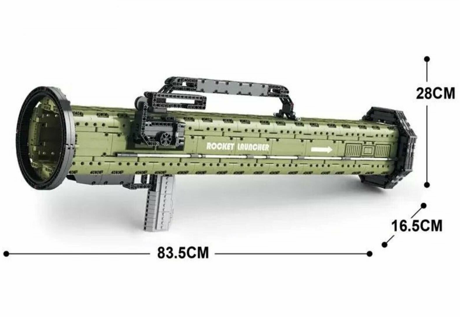 Конструктор Оружие Противотанковый гранатомет M136 1748 деталей YZ