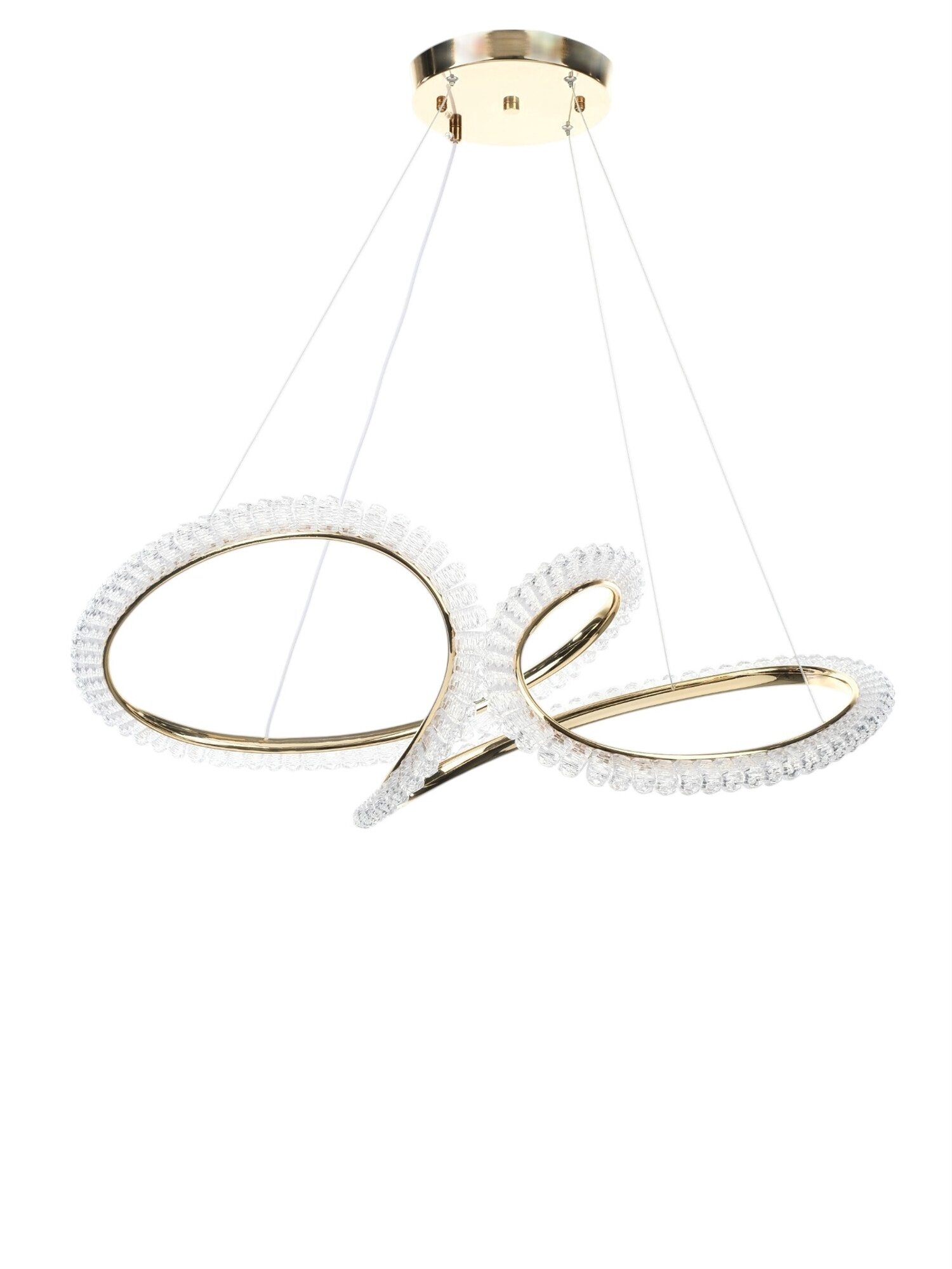 Люстра BayerLux Bertha, LED, 48 Вт, 60x40x30 см, IP20, цвет золото