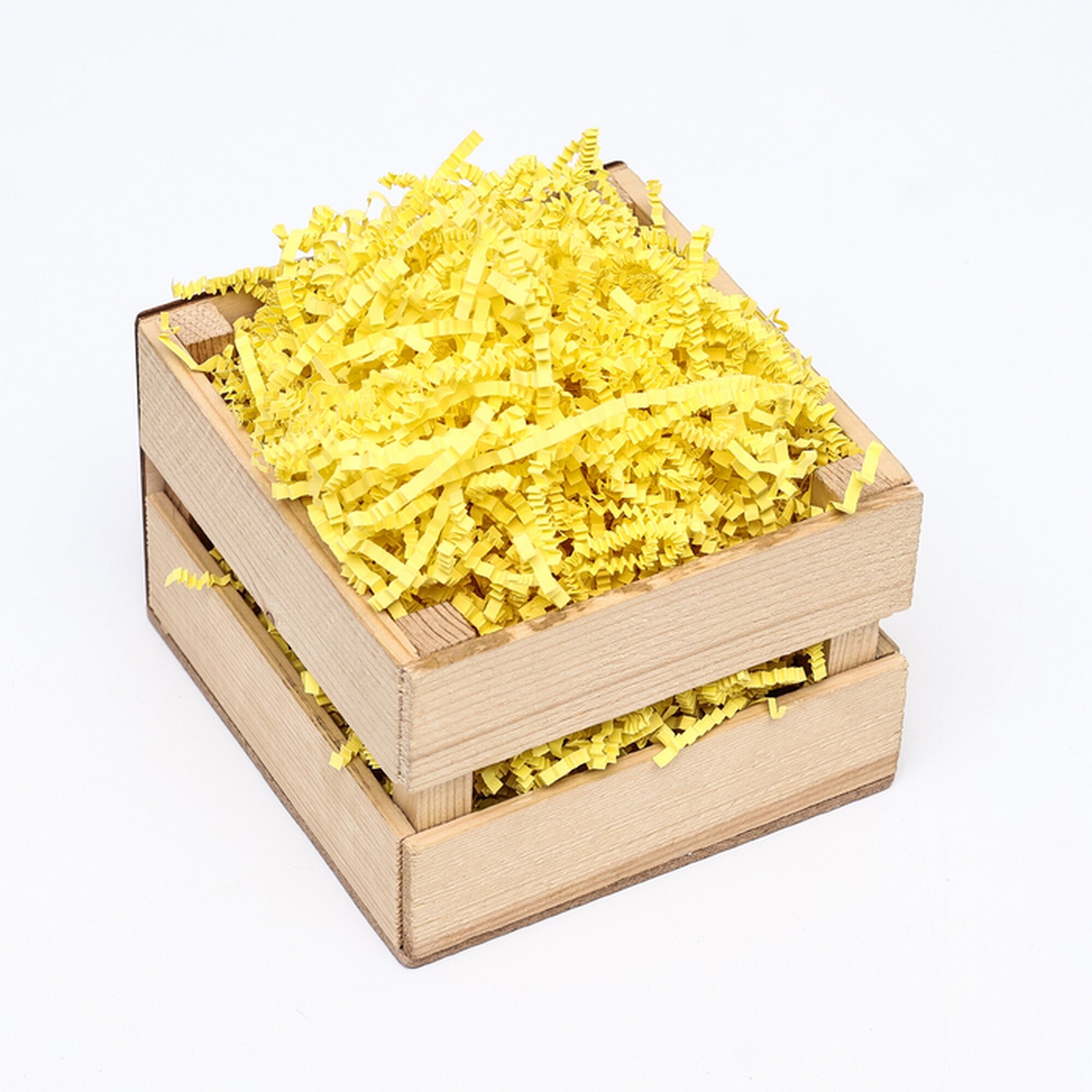 Бумажный наполнитель Сима-ленд, для упаковки подарков, 50 г, лимонный