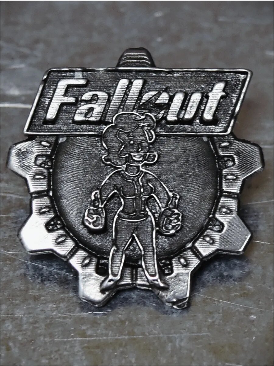 Значок, Житель убежища, Fallout, металл,3см