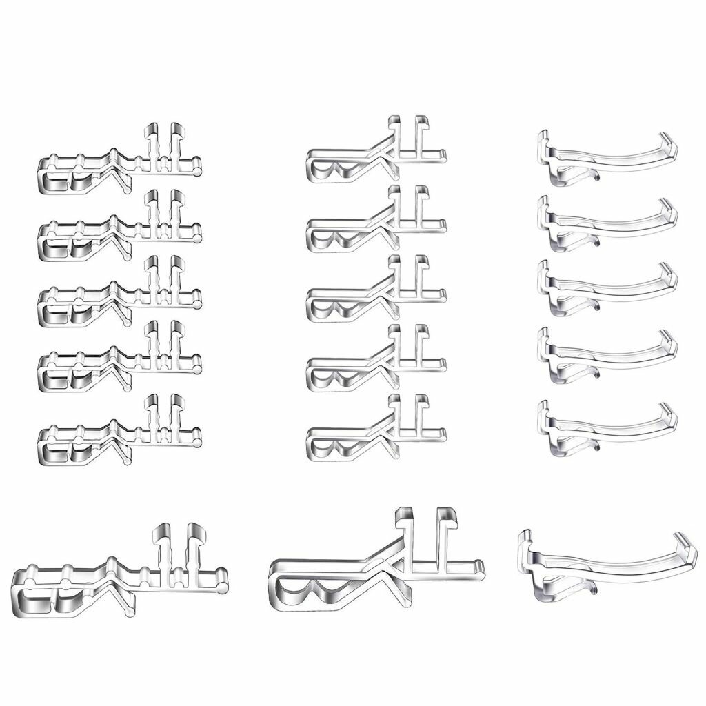 Прозрачные зажимы для штор
