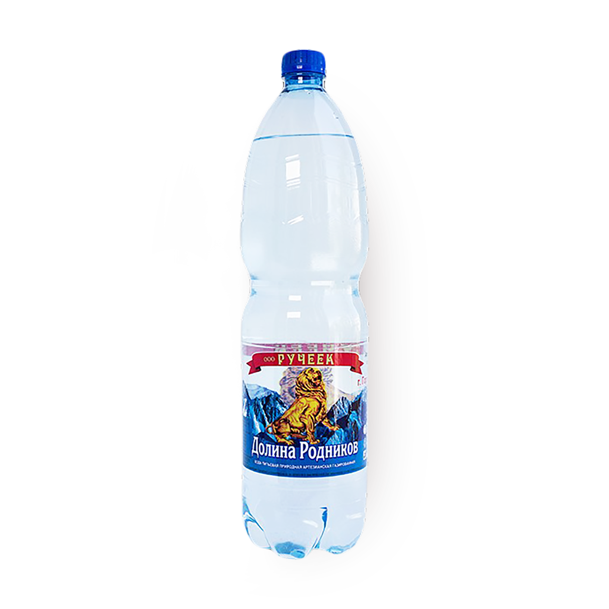 Вода "Долина родников" питьевая природная артезианская, газированная, 1.5 л