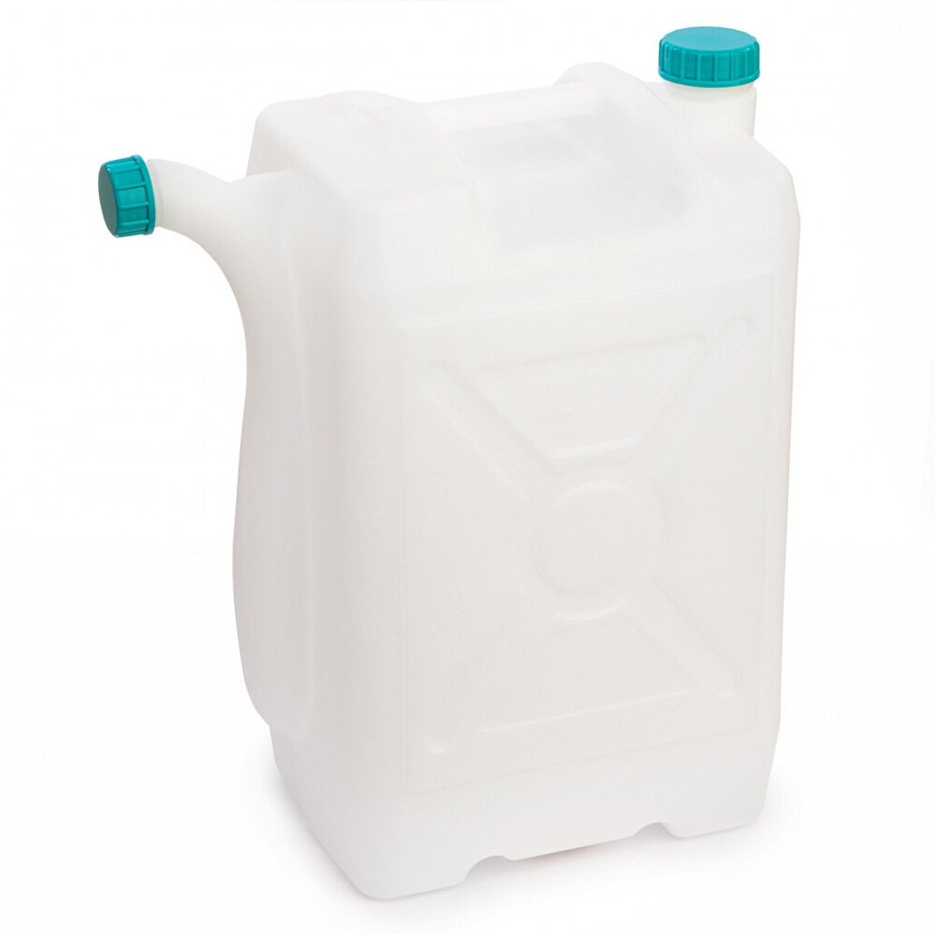 Канистра 25л со сливом, пластиковая, ручка, холодная вода, российскийIZ изготовитель