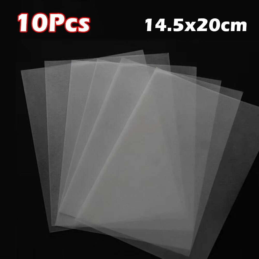 Термоусадочная пленка для рукоделия 3/5/10 шт, пластик полупрозрачный/белый/цветной 20x14.5 и 20x29 см, для подвесок, брелоков, украшений и творческих поделок