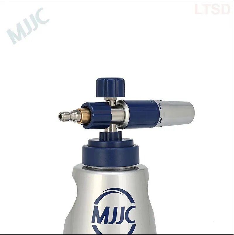 Пенокомплект MJJC PRO V3.0 с 1/4 для минимоек. Аксессуар для мойки авто. Серебристый — фото 1
