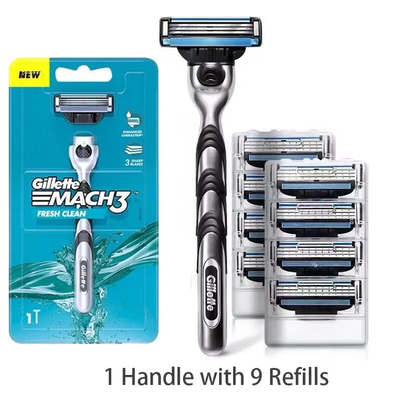 Бритва Gillette MACH 3 1 holder 9 blades
