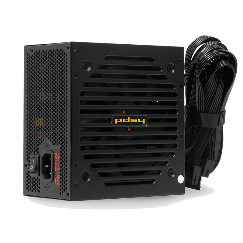 Блок питания Power Supply HSPD, 600W 80+ Bronze (ATX, 2.31, Semi-modular, 1x24(20+4)pin 550mm, 1xCPU*2 8(4+4)pin 600+150mm, 1xPCIe*2 8(6+2)pin 500+150mm, 2xSATA*3 400+150+150mm, 1xMOLEX4pin*3+FDD 400+150+150+150mm , Active, 120x120mm, 150x140x86mm, APFC,