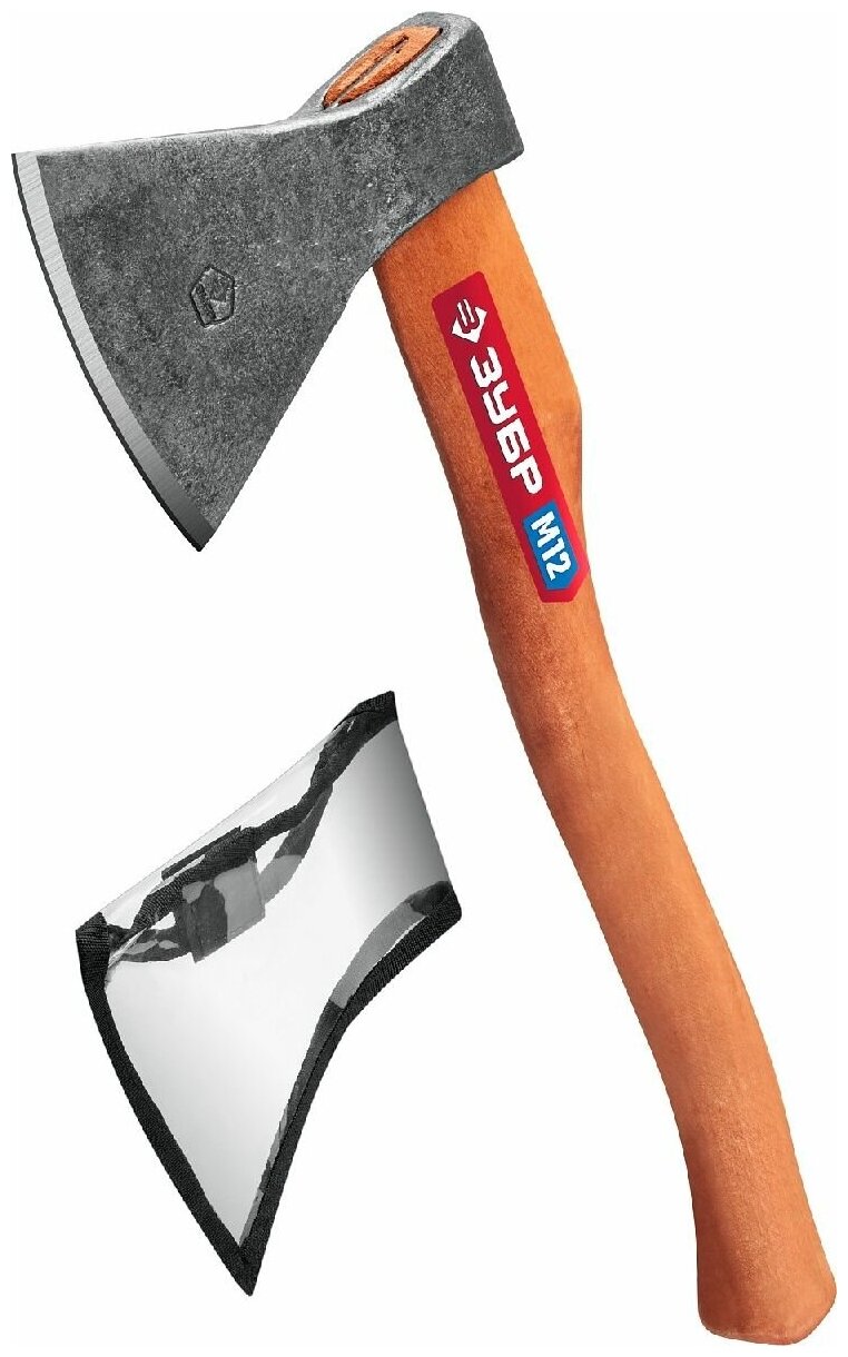 Универсальный кованый топор ЗУБР 1400 г 1750 г 500 мм деревянная рукоятка 155 мм лезвие защита пропитка