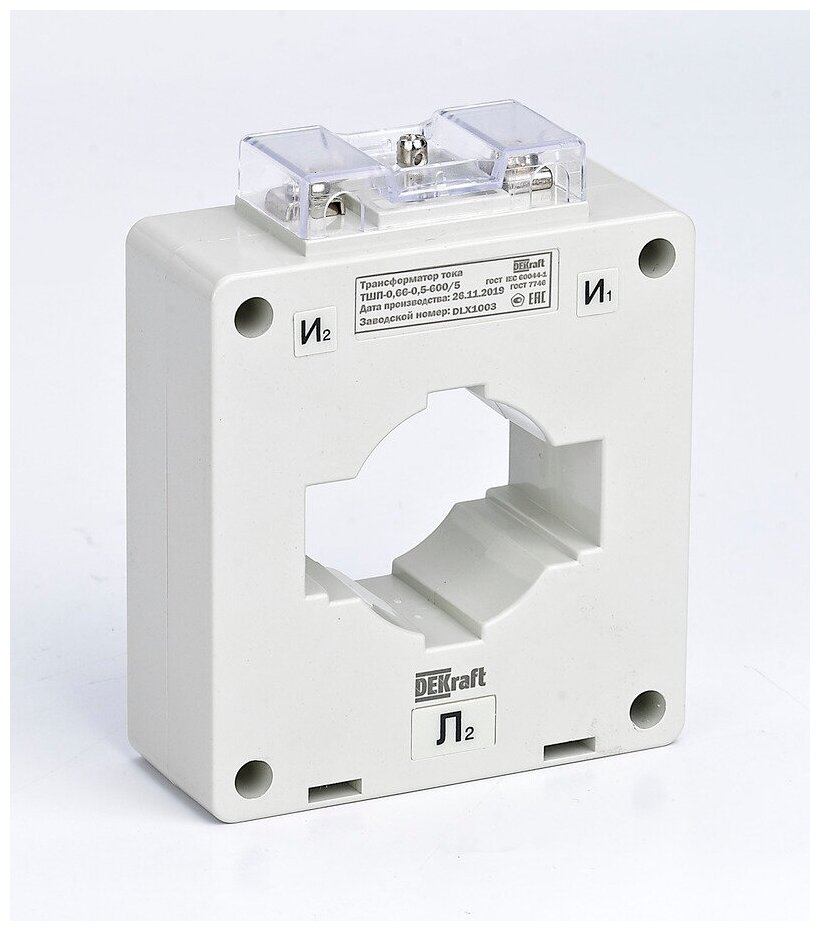 DEKraft Трансформатор тока ТШП-0,66 0,5 600/5 10ВА, диаметр 60мм