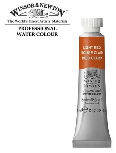 Акварель Winsor&Newton Акварель Winsor&Newton PROFESSIONAL туба 5мл, красный светлый
