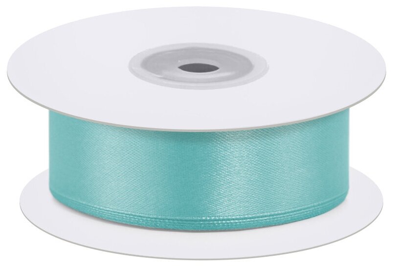 Лента атласная (1,2 смx22,85 м) Бирюзовый, 1 шт.