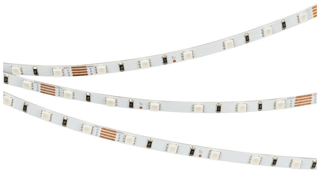 030164(2) Лента RT-G60-5mm 24V RGB (6.6 W/m, IP20, 3838, 5m) (ARL, узкая)