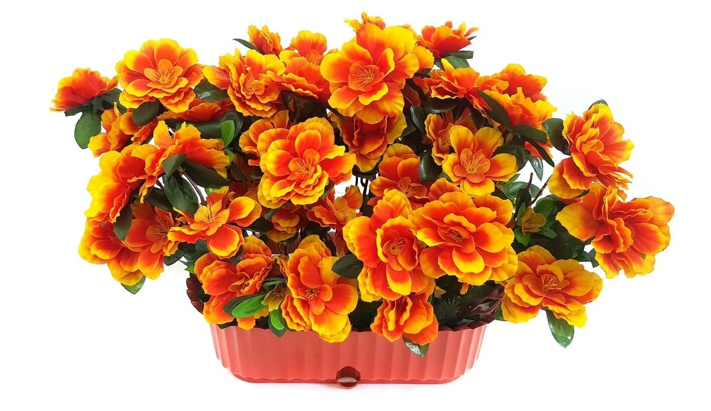 Искусственные цветы Азалия в вазоне от бренда Holodilova