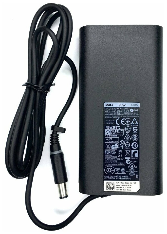 Блок питания (зарядное устройство) для ноутбука Dell P26F 19.5V 4.62A (7.4-5.0) 90W New Slim