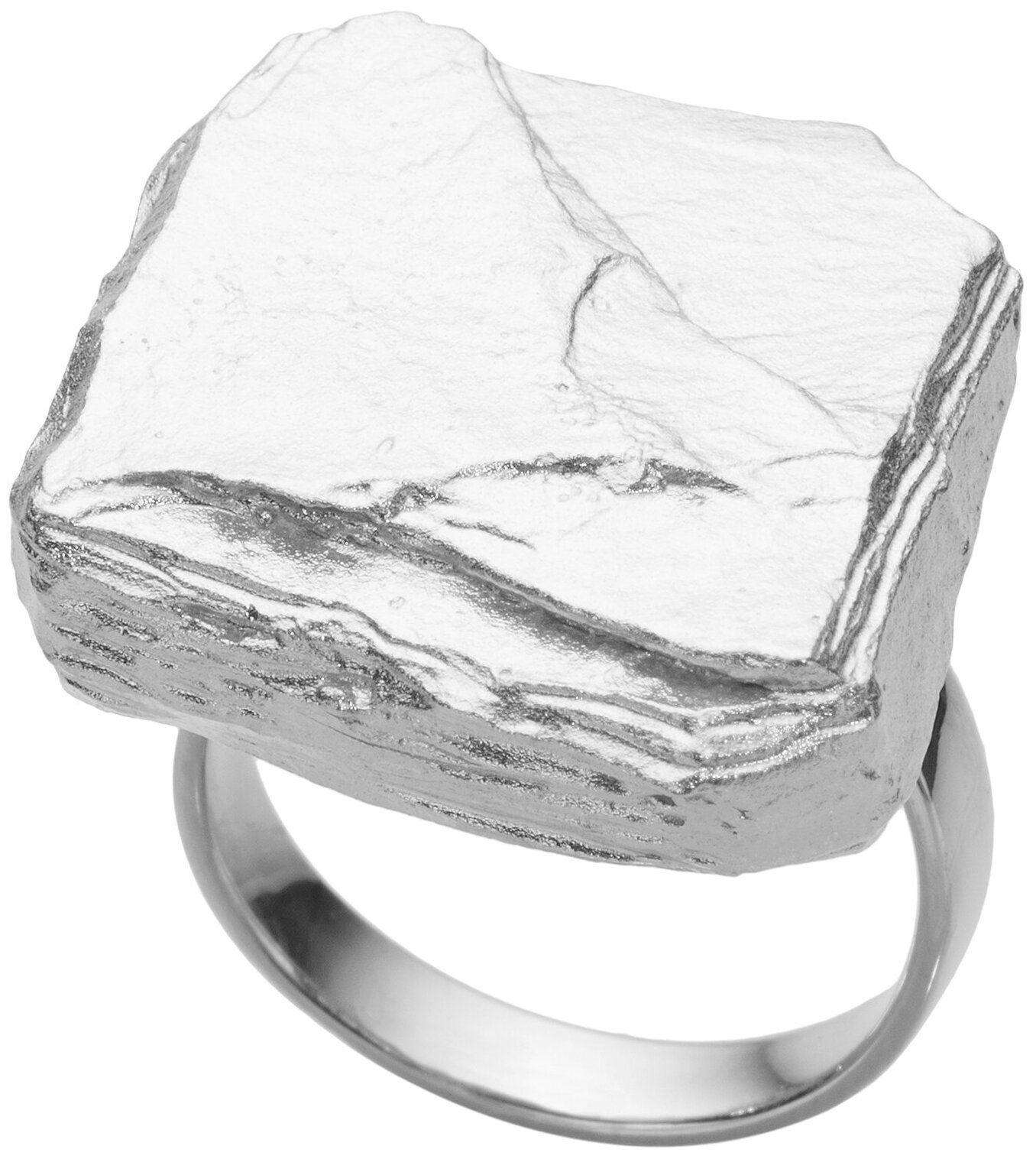 Кольцо разъемное, серебро, 925 проба, родирование