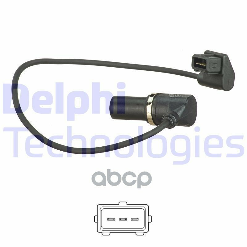 Датчик положения коленвала Корея Delphi арт. SS11255