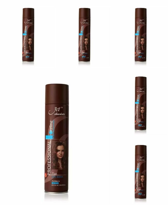Сибиар Лак для волос Flexible chocolate maxi №4 ультрасильная фиксация, 300 мл, 6 шт