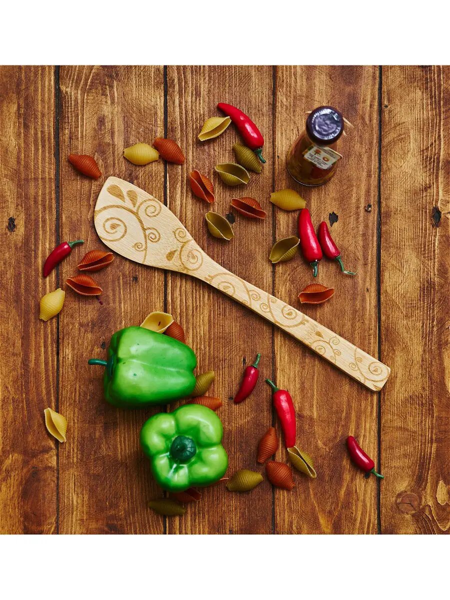 Лопатка кулинарная 30 см, бамбук