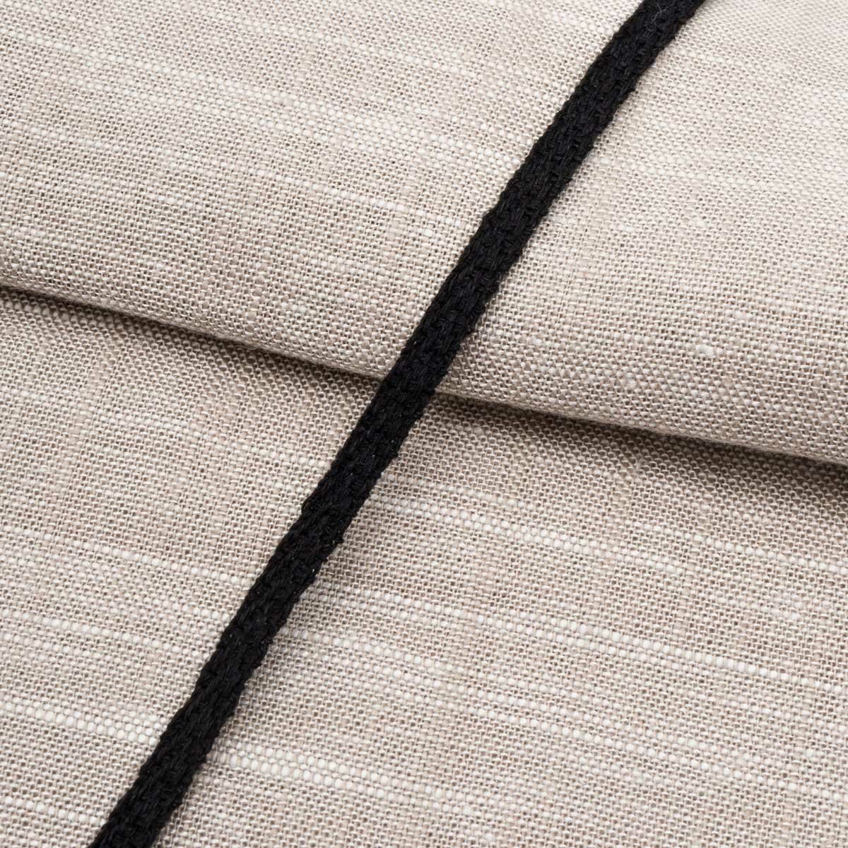 Киперная лента, 5 мм, длина 25 м, хлопоковая, плотность 1,4г/м, цвет черный