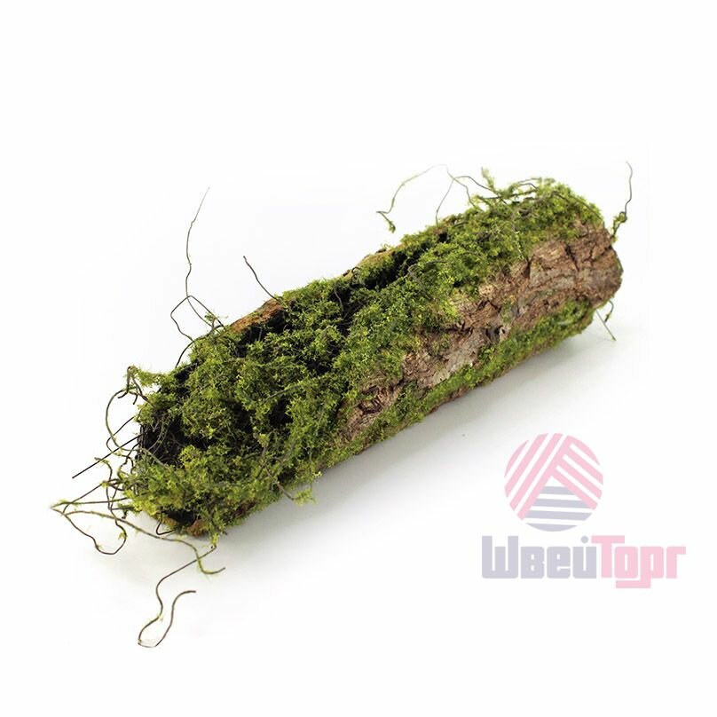 Кора декоративная со мхом (27 см*9см) №9165-8