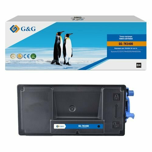 Картридж G&G GG-TK3400, TK-3400, черный / GG-TK3400