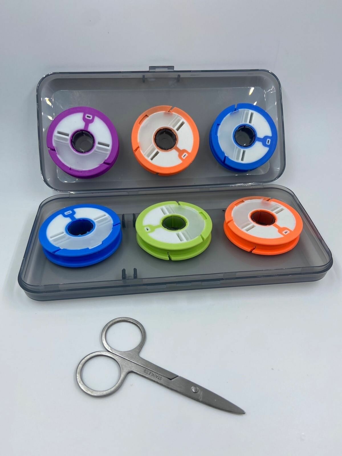 Поводочница рыболовная прямоугольная на 6шт мотовил+ ножницы