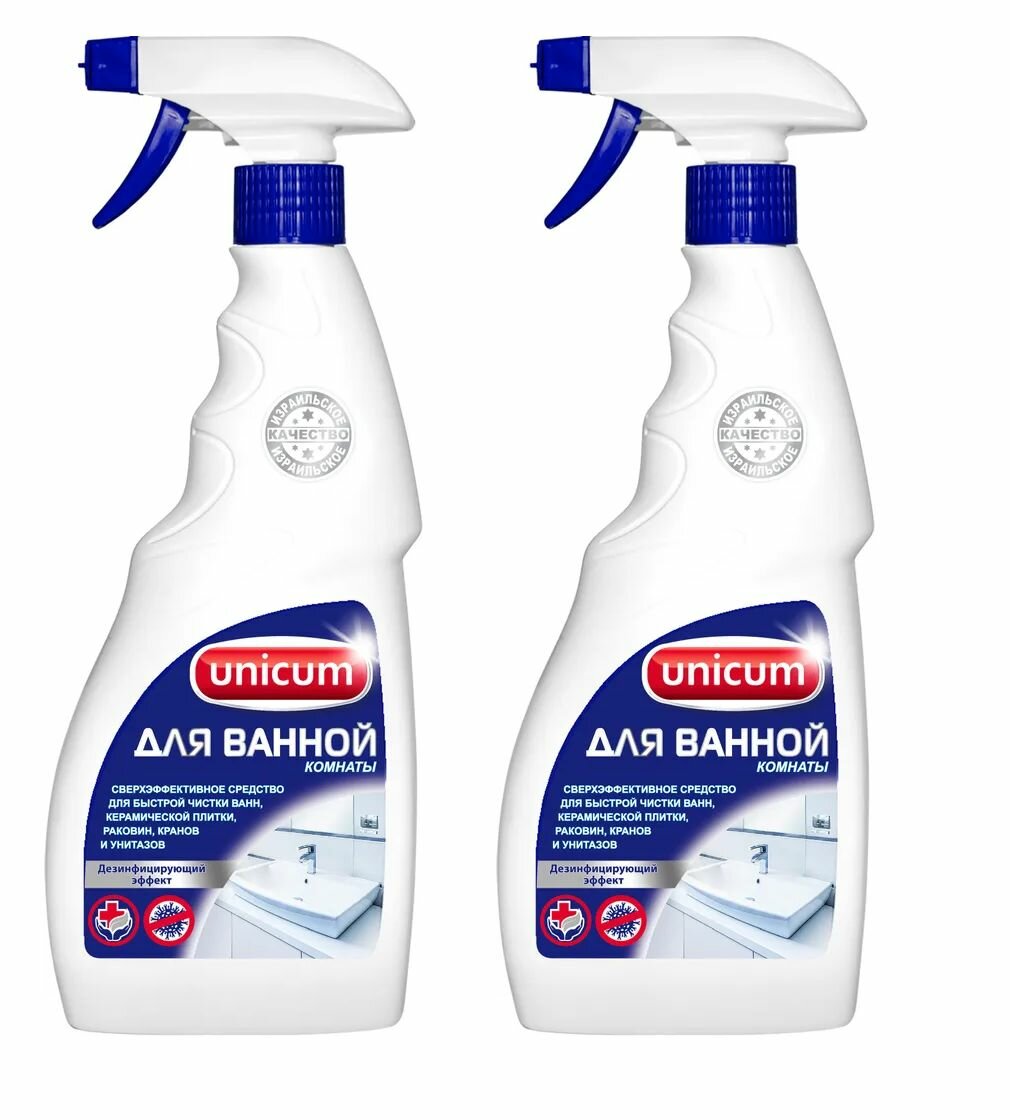 Unicum Средство для чистки сантехники, 500мл, 2 уп