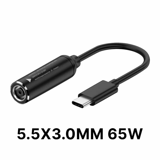 Переходник DC 5.5X3.0 to Type-C 65W для ноутбука