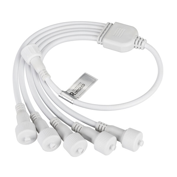 Коннектор выводной Arlight Коннектор питания ARD-CLASSIC-SYNC-RGB White (230V, 5 ports)