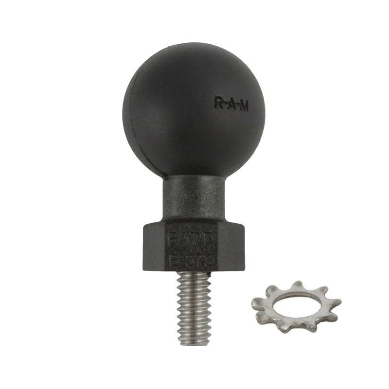 RAP-B-379U-252050-KAY1 шар RAM 25 мм (1") с резьбой 1/4"-20х .50 для каяков, фото-видеотехники и др.