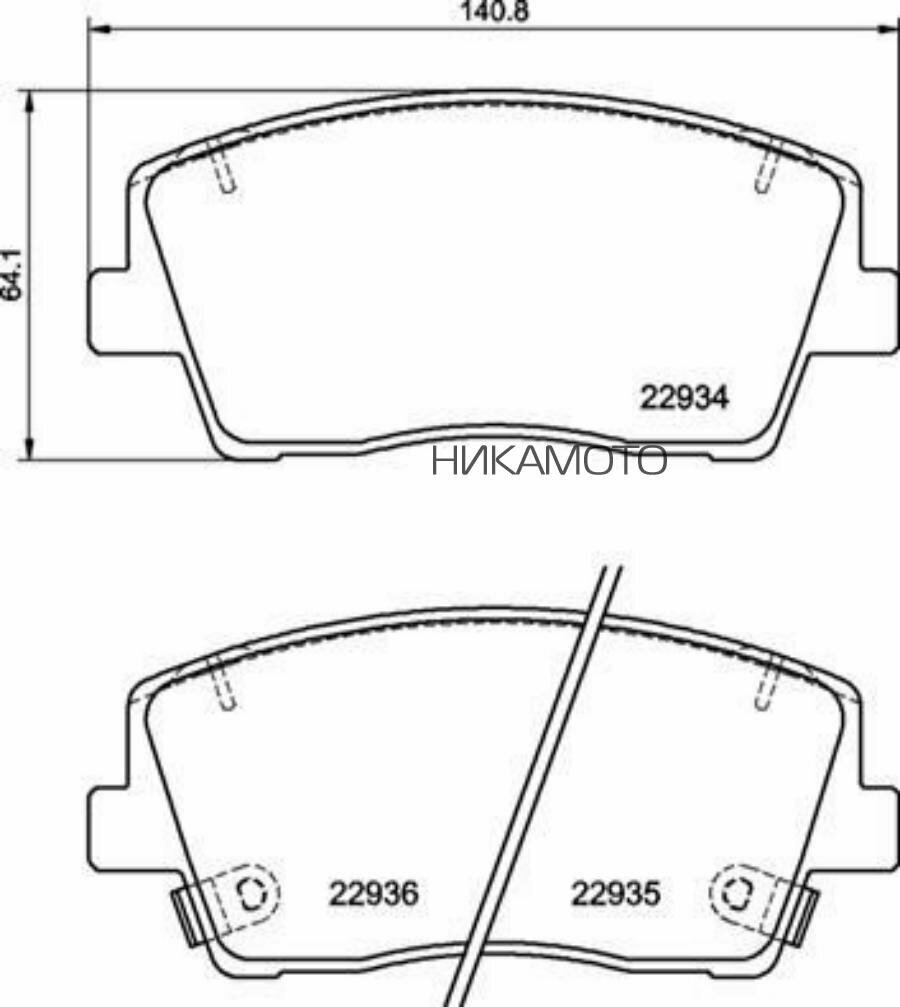 BREMBO P30119 Колодки тормозные (Колодки тормозные комплект)