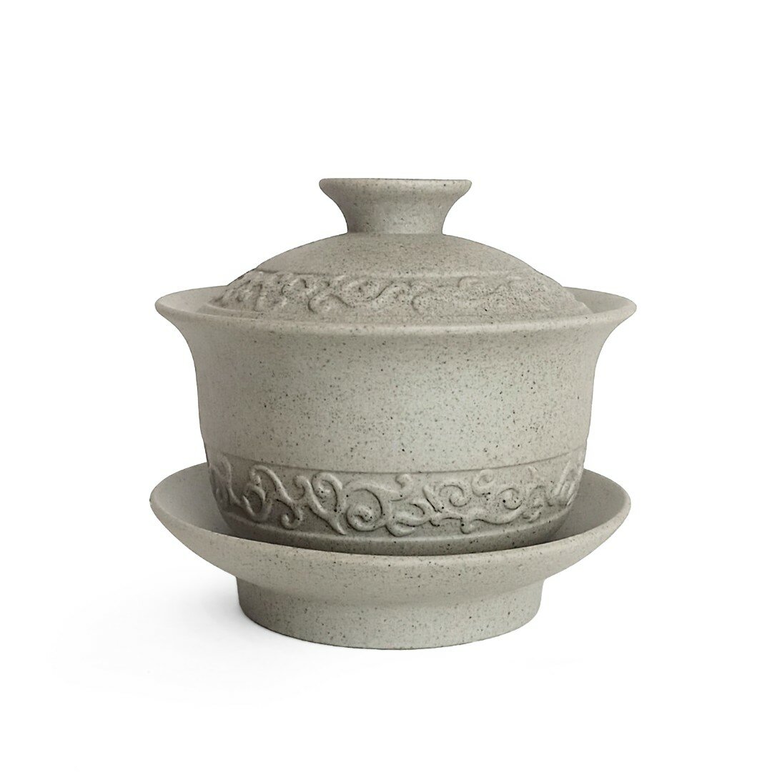 Гайвань для заваривания чая - Орнамент, песочная, глина, 150 мл. (268005)