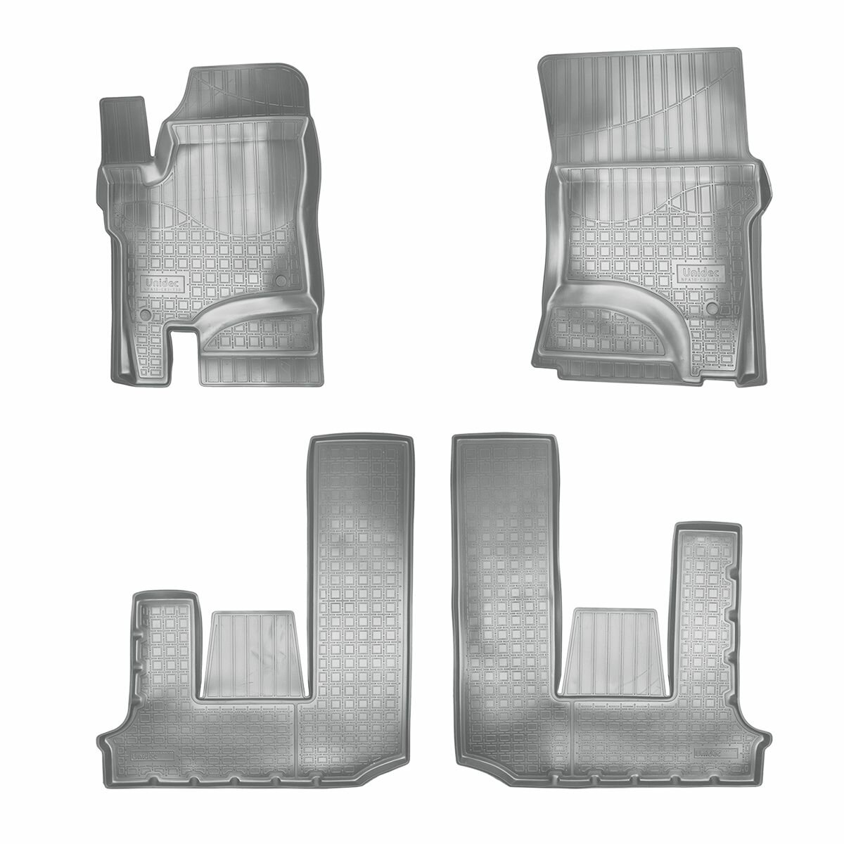 Ковры в салон Norplast/Unidec для Ssang Yong Stavic (2013-)Полиуретан, Серый,5 мест арт. NPA10-C83-730-G (Серый)