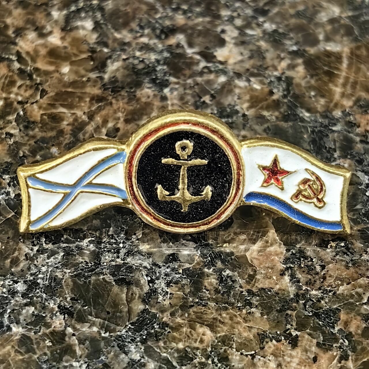 Знак фрачный морская пехота С флагами