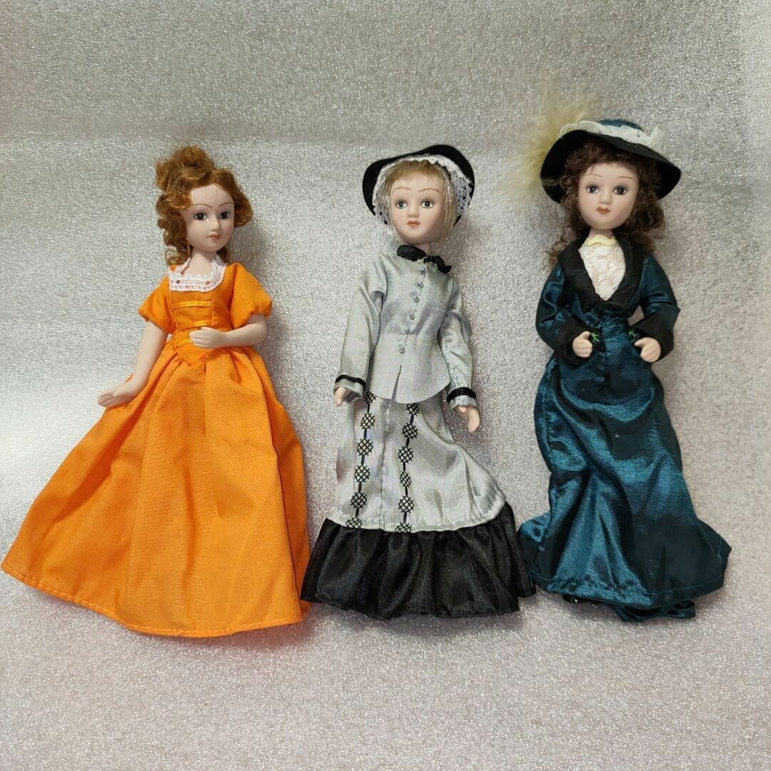 Куклы фарфоровые Деагостини Дамы эпохи Журналы № 27, 34, 97 набор