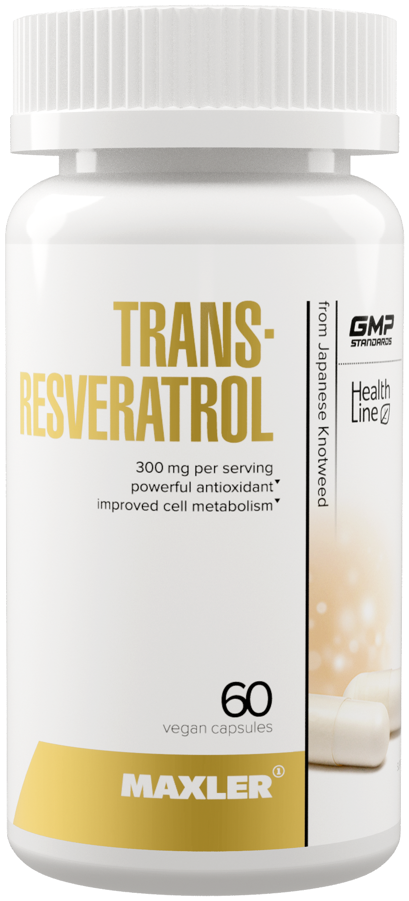 Trans-Resveratrol, 60 капсул вегетарианских