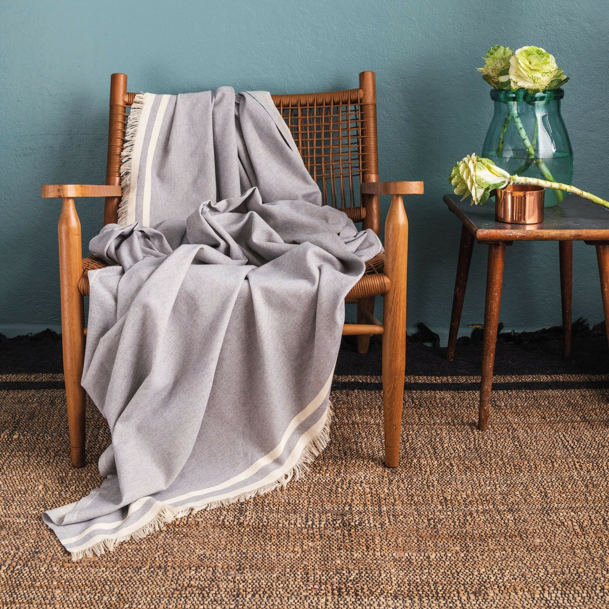 Плед Issimo Home "Athens grey", 170x230, хлопок
