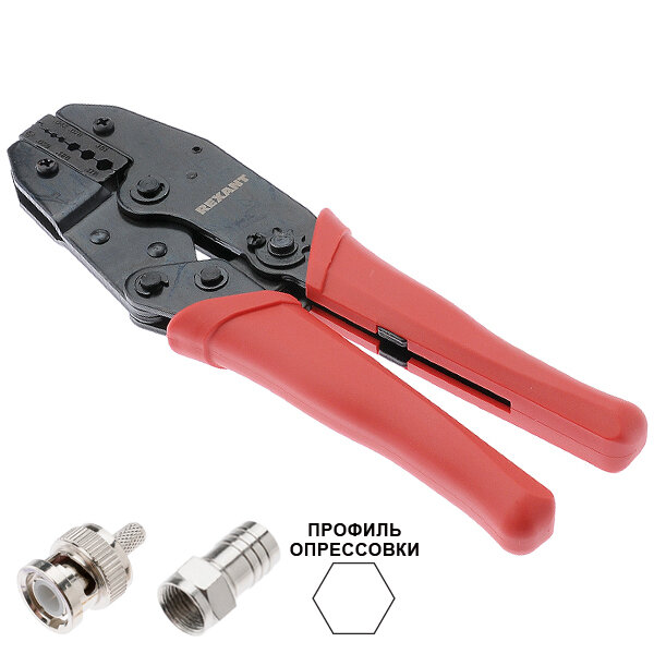 Пресс-клещи Rexant HT-301J для коаксиальных разъёмов типа RG 174-179-F. O. 12-3015