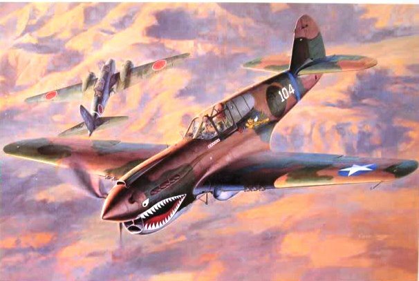 09086 Hasegawa Американский истребитель P-40E Warnawk 1/48