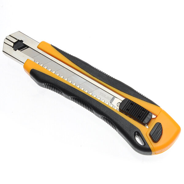 Нож 25мм усиленный строительный с сегментированным лезвием Tolsen 30016