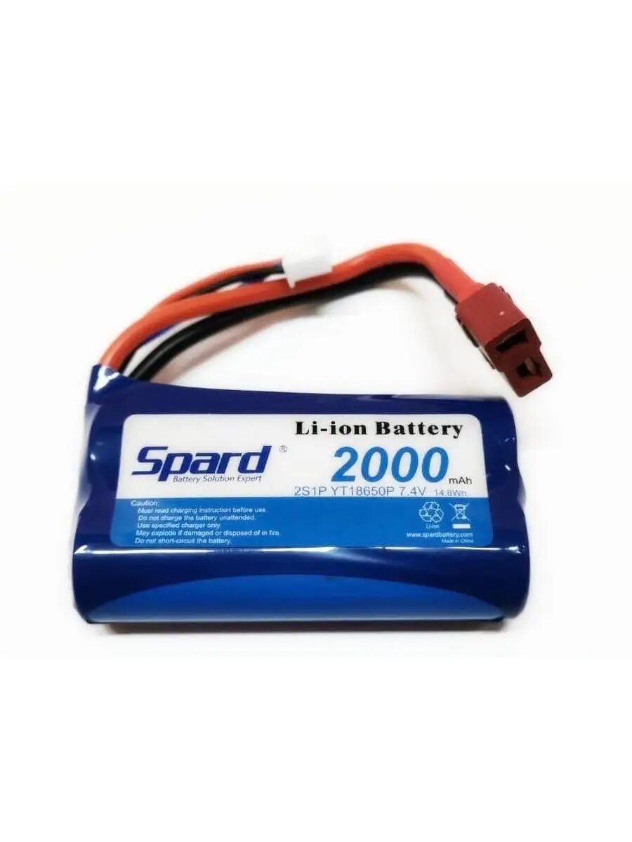 Аккумулятор Li-Ion Spard 2000mAh, 7,4V, 15C