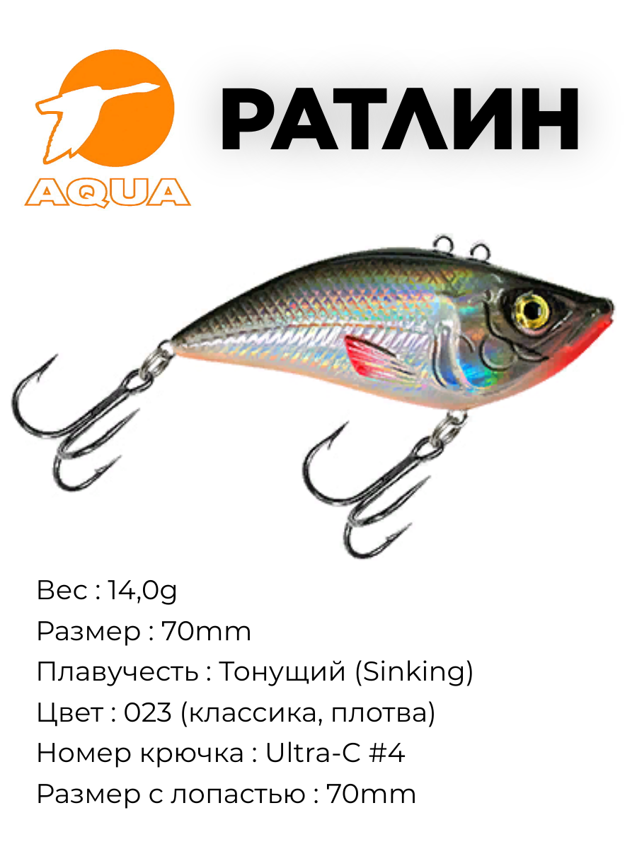 Воблер AQUA RATLIN