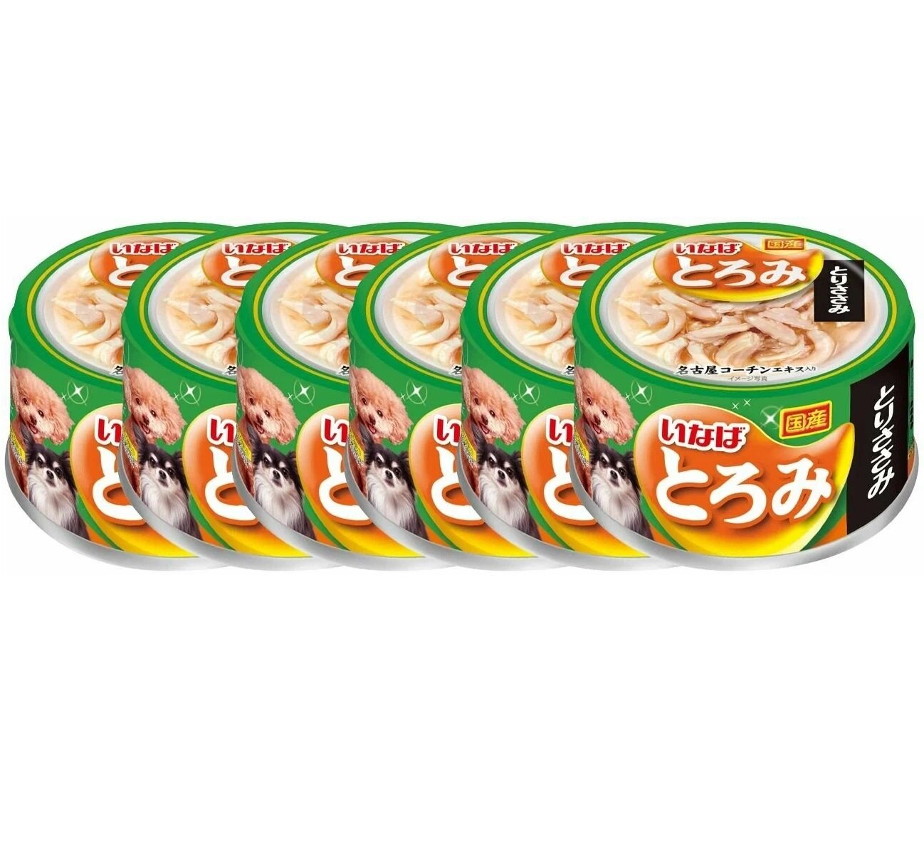 Inaba Toromi Влажный корм для собак Куриное филе в бульоне 80г (6 штук)