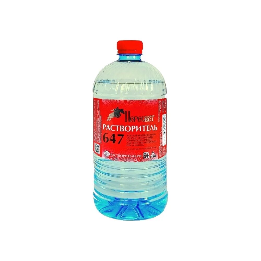Растворитель Пересвет 647 1,0л 00-00000217, резиновый